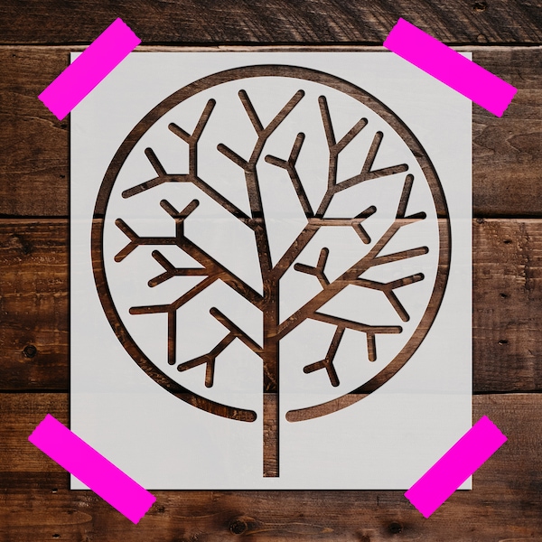 Tree Trunk Wall Stencil - Etsy
