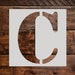 Letter C -reusable Stencil - Art Stencil - Craft Stencil - Reusable ...