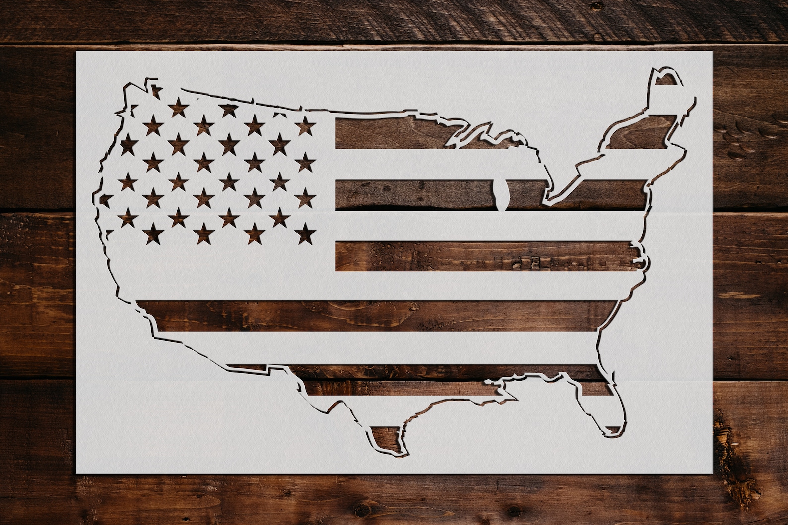 American Flag Pattern Stencil Reusable American Flag Stencil - Etsy
