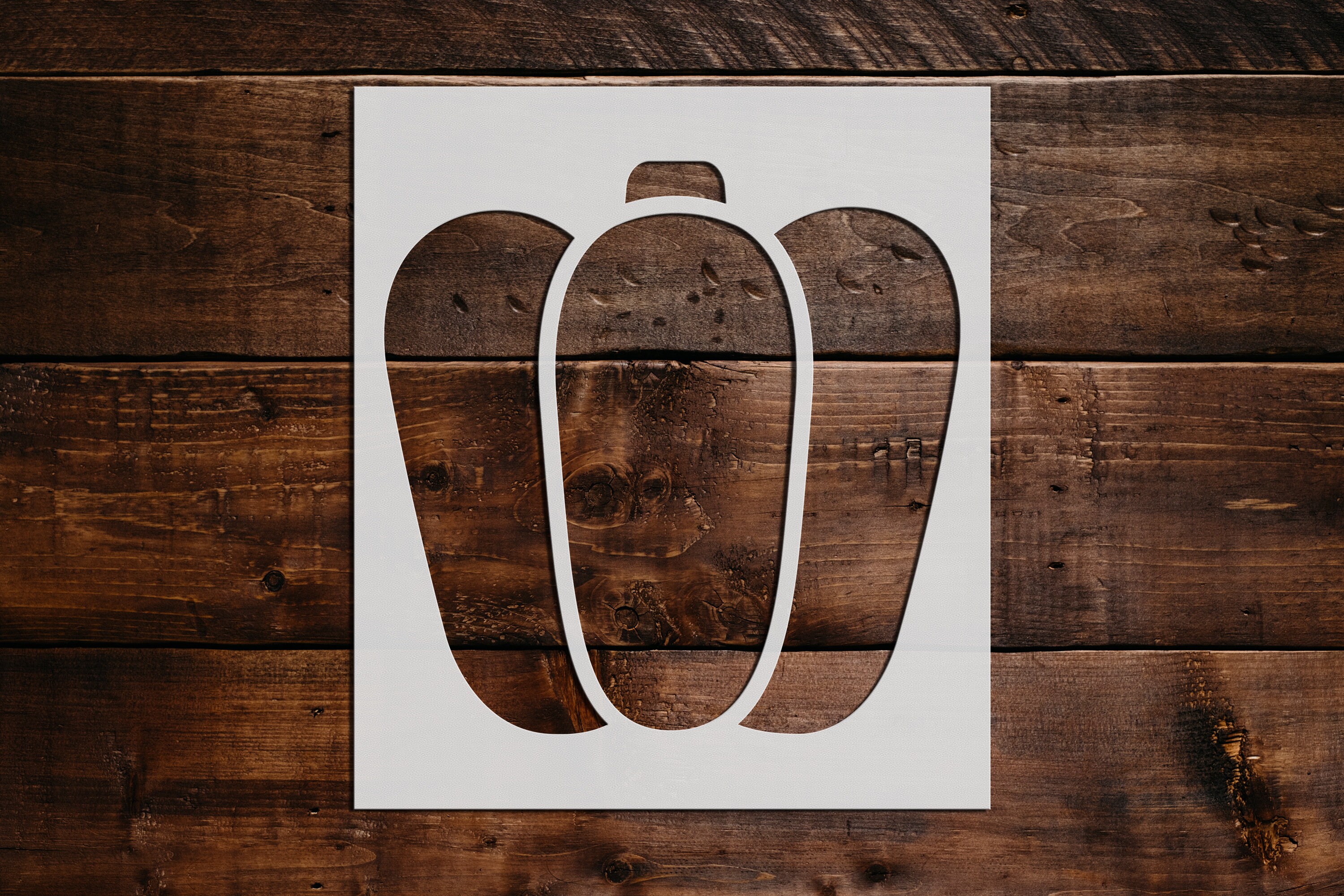 Bell Pepper Stencil - Reusable Bell Pepper Stencil - Art Stencil - DIY ...
