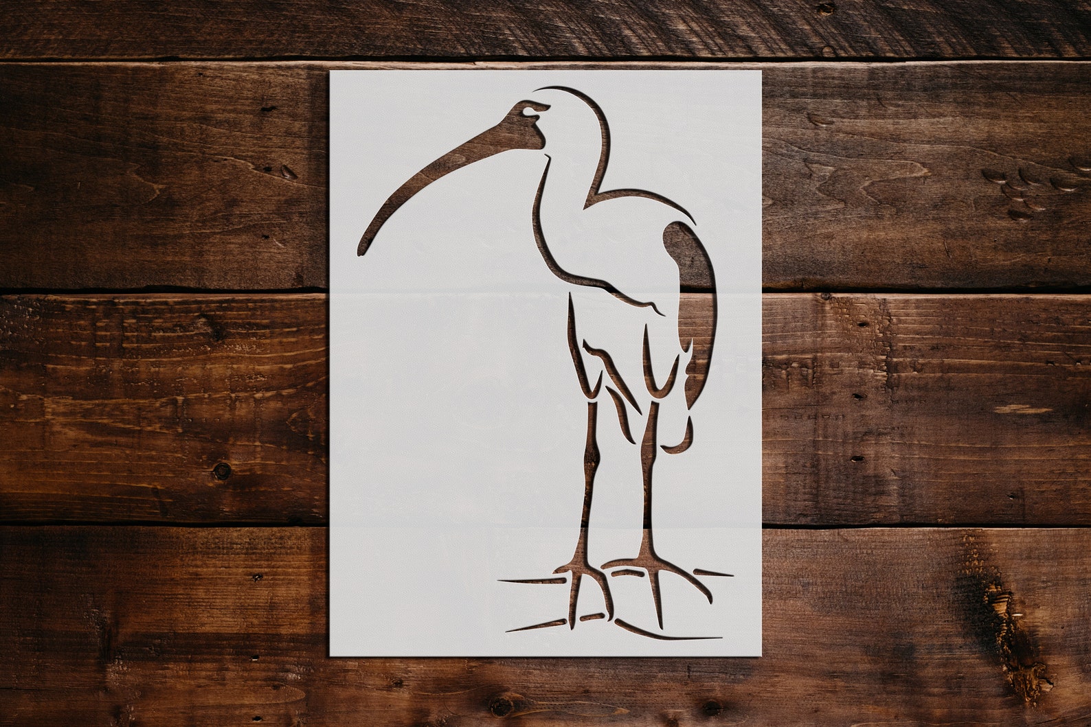 Bird Ibis Stencil - Reusable Bird Ibis Stencil - Art Stencil - DIY ...