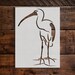 Bird Ibis Stencil Reusable Bird Ibis Stencil Art Stencil DIY Craft ...