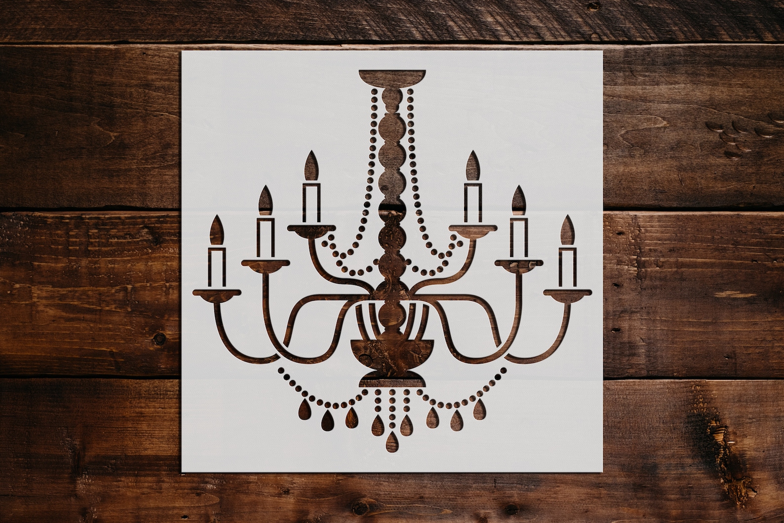 Chandelier Stencil, Reusable Chandelier Stencil, Art Stencil - DIY ...