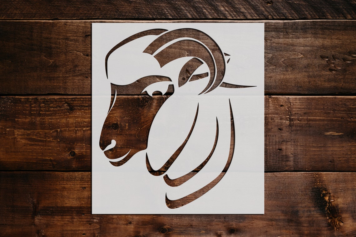 Ram Stencil Reusable Ram Stencil DIY Craft Stencil Large - Etsy