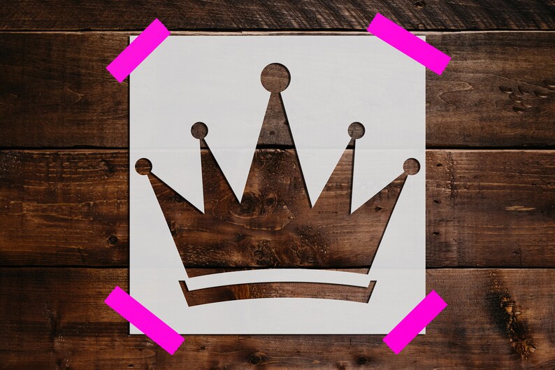 Crown Stencil Reusable Crown Stencil DIY Crafts Large Crown - Etsy