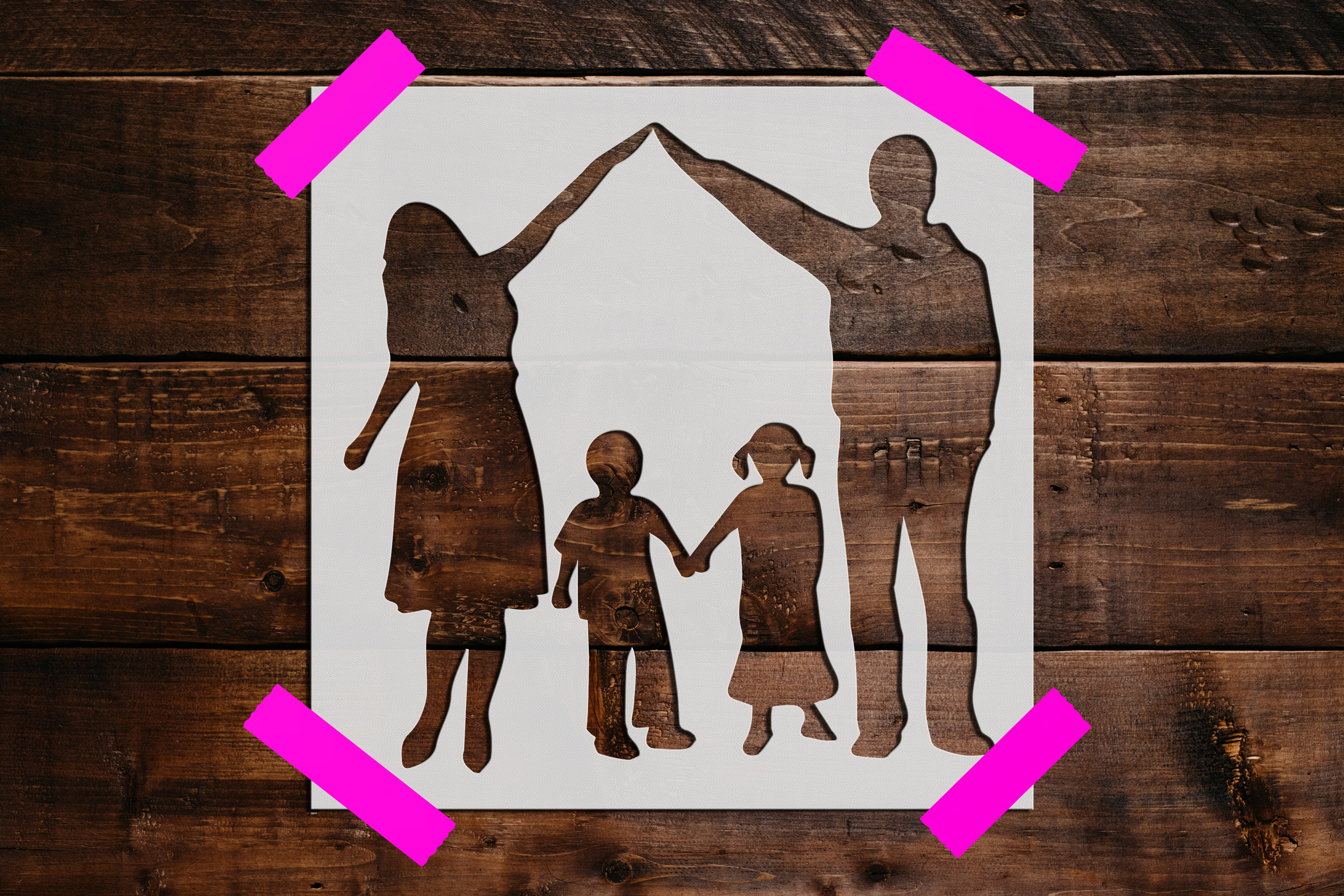 Family Stencil Words Stencil Craft Stencil Wall painting Reusable ...
