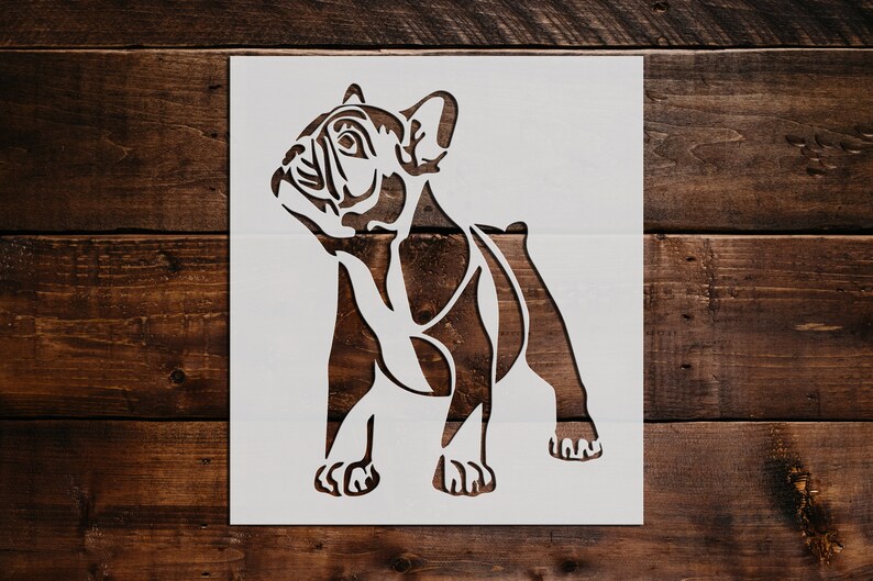 Bulldog Stencil Reusable Bulldog Stencil Art Stencil DIY | Etsy