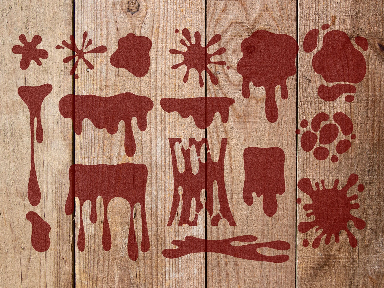 Variety of Ooze Stencil Reusable Variety of Ooze Stencil - Etsy