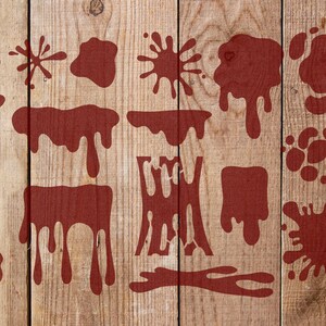 Variety of Ooze Stencil - Reusable Variety of Ooze Stencil - Art ...