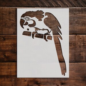 Parrot Stencil - Reusable Parrot Stencil - Art Stencil - DIY Craft ...