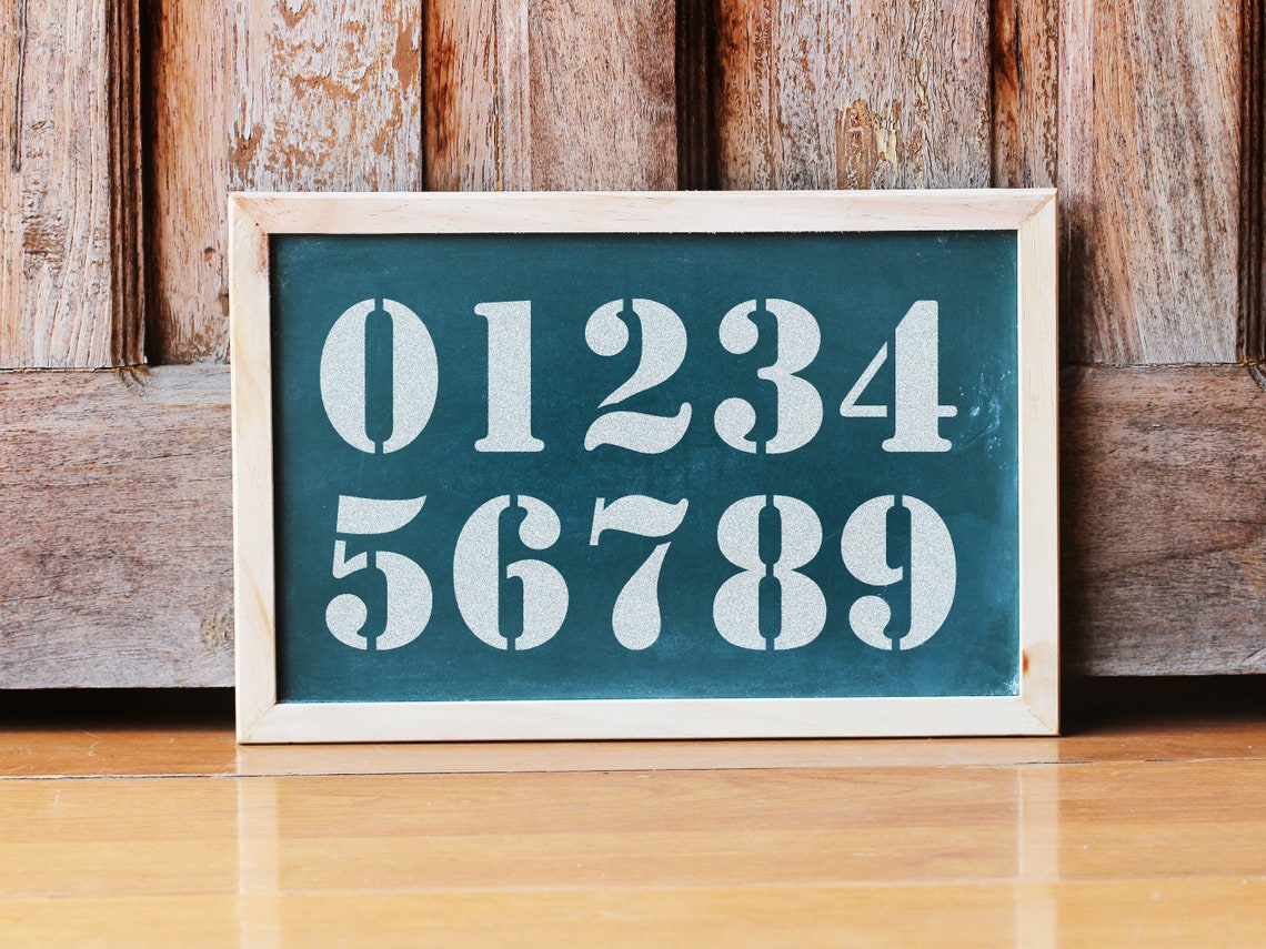 Numbers Stencil Reusable Numbers Stencil Art Stencil DIY - Etsy