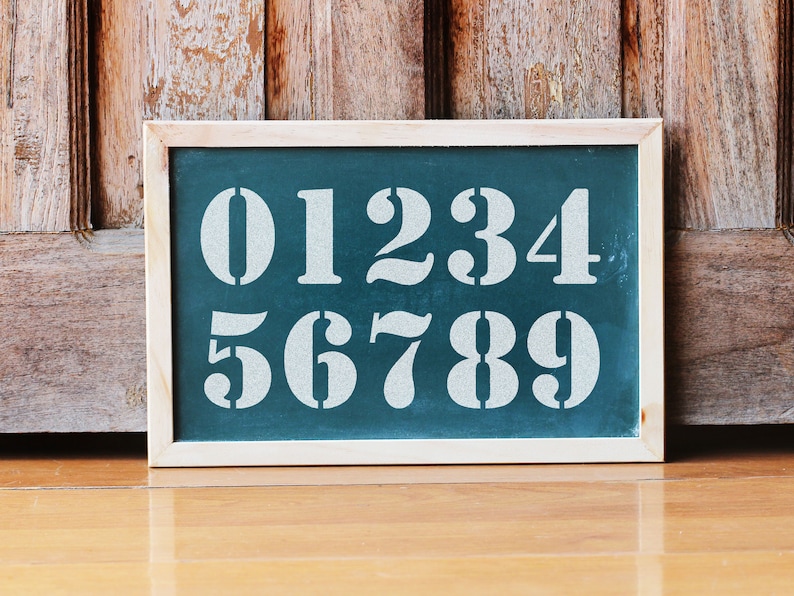 Numbers Stencil Reusable Numbers Stencil Art Stencil DIY - Etsy