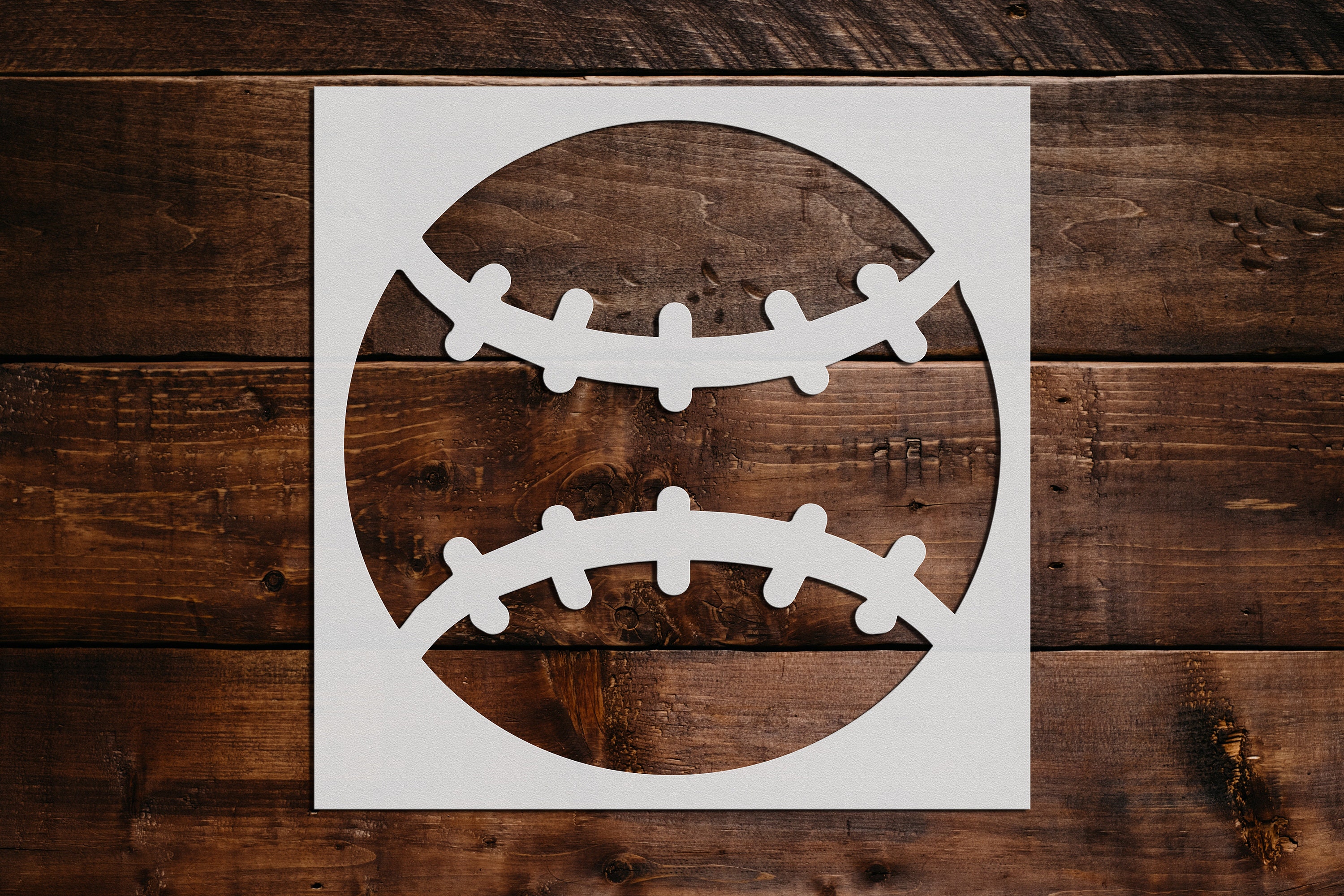 Baseball Stencil, Reusable Baseball Stencil, DIY Craft Stencil, Large ...
