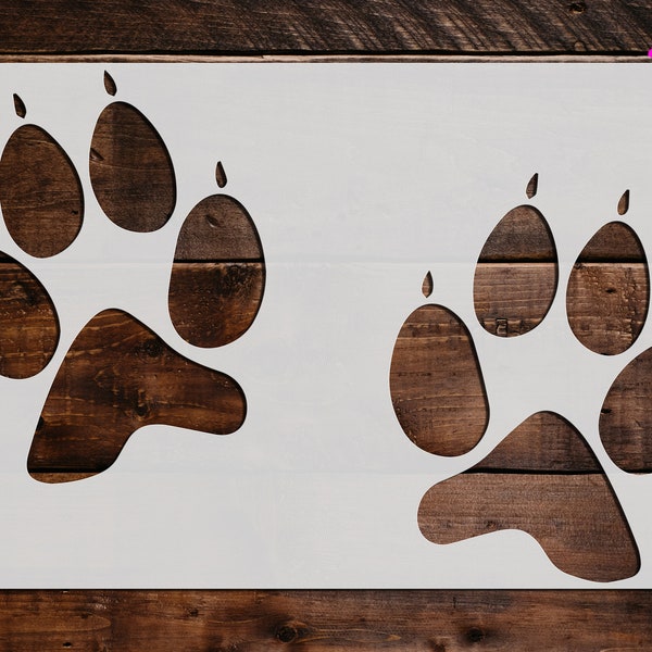 Wolf Paw Print - Etsy