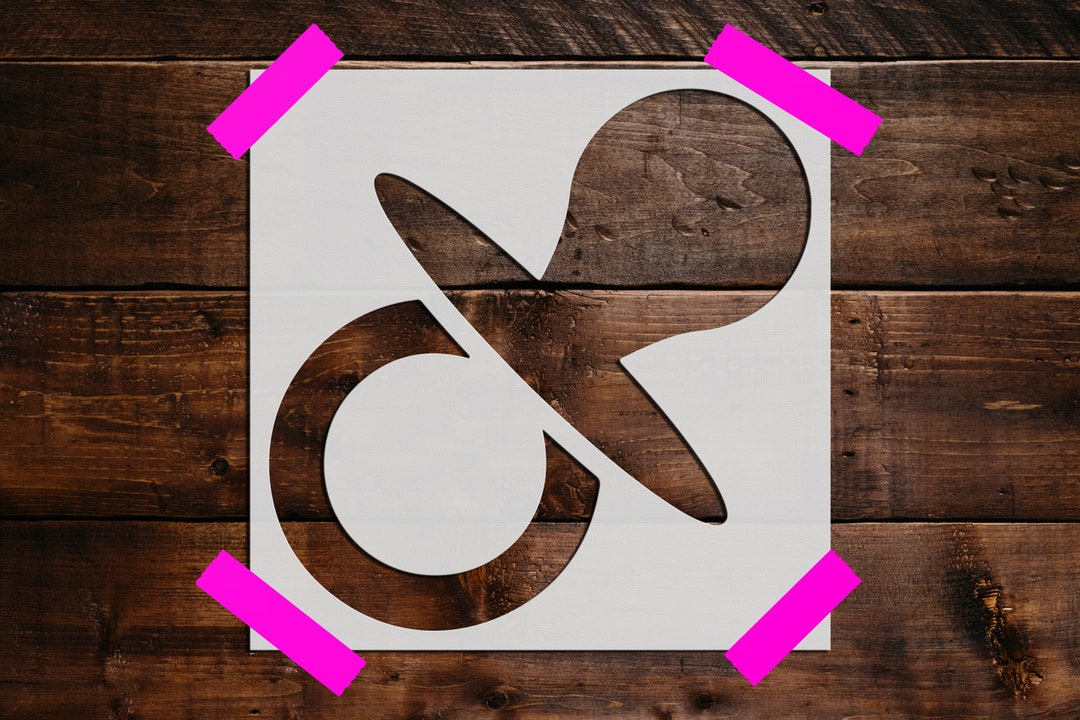 Pacifier Stencil, Reusable Pacifier Stencil - Craft Stencils - DIY ...