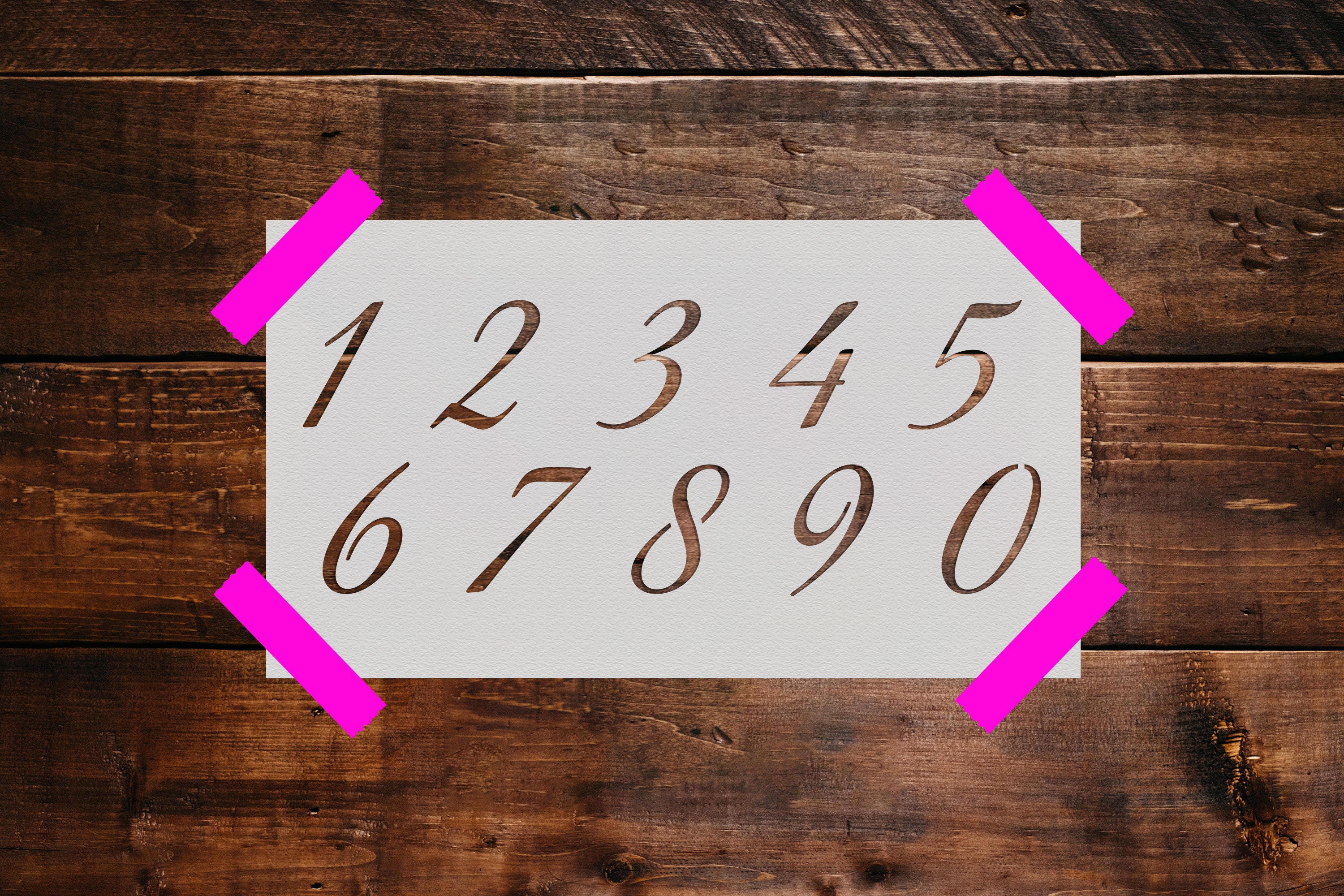 Numbers Sheet Stencil Reusable Stencil Art Stencil DIY - Etsy