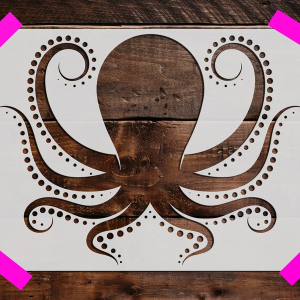 Octopus Stencil - Etsy