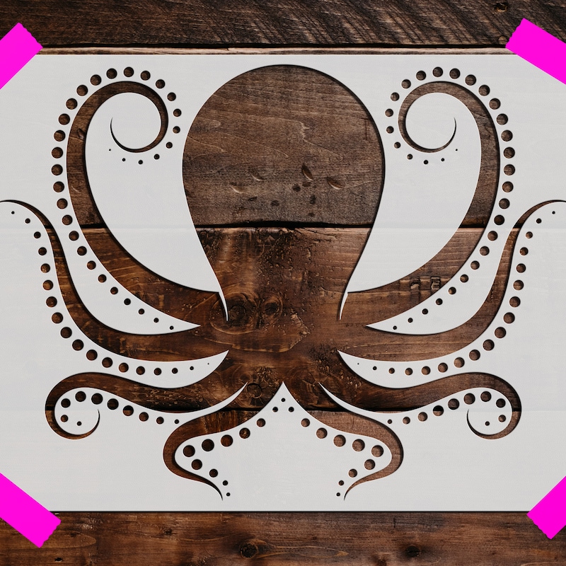 Octopus Stencil - Etsy