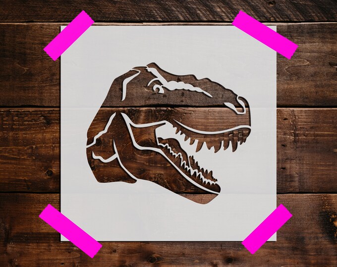 Tyrannosaurus Dinosaur Stencil T Rex Stencil, Dinosaur Wall Stencil ...