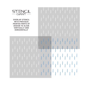 Vertical Line Design Stencil, Reusable Vertical Line Design Stencil ...