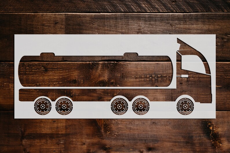 Fuel Truck Stencil Reusable Fuel Truck Stencil art Stencil - Etsy
