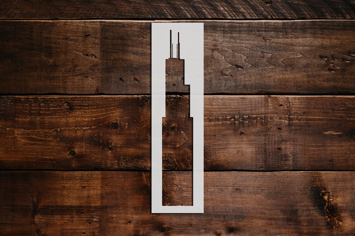 Tall Building Stencil Reusable Tall Building Stencil-diy - Etsy