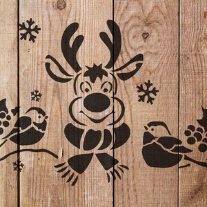 Rudolph Stencil, Reusable Rudolph Stencil, Art Stencil, DIY Craft ...