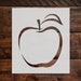 Apple Stencil - Reusable Apple Stencil - Art Stencil - DIY Craft ...