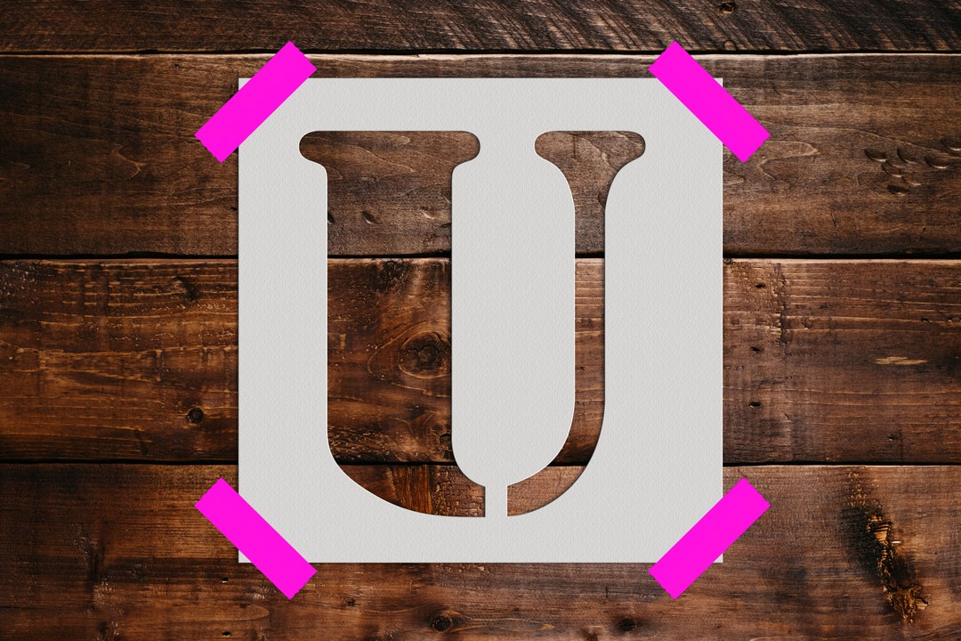 Letter U -reusable Stencil - Art Stencil - Craft Stencil - Reusable ...