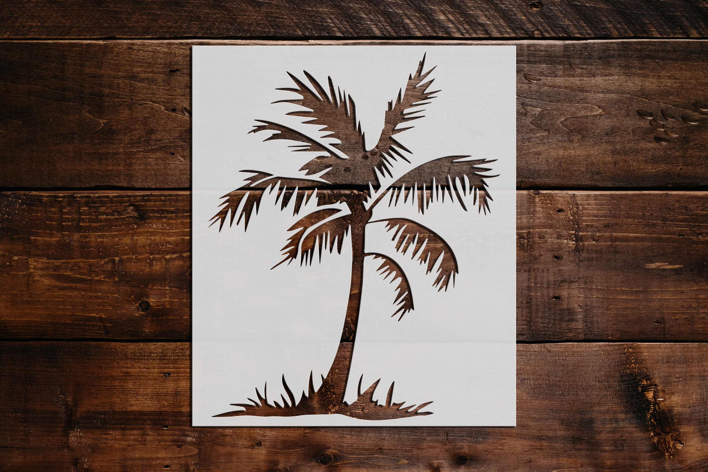 Palm Tree Stencil Reusable Palm Tree Stencil Art Stencil - Etsy