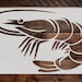 Shrimp Stencil Reusable Shrimp Stencil Art Stencil DIY - Etsy