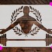 Weight Lifting Stencil, Reusable Weight Lifting Stencil, DIY Craft ...