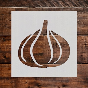 Garlic Stencil, Reusable Garlic Stencil, Art Stencil, DIY Craft Stencil ...