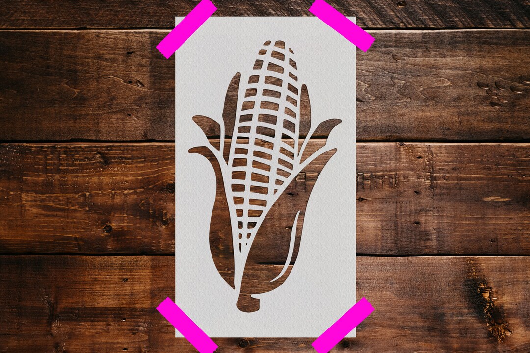 Corn on the Cob Stencil, Reusable Stencil, Art Stencil, DIY Craft ...