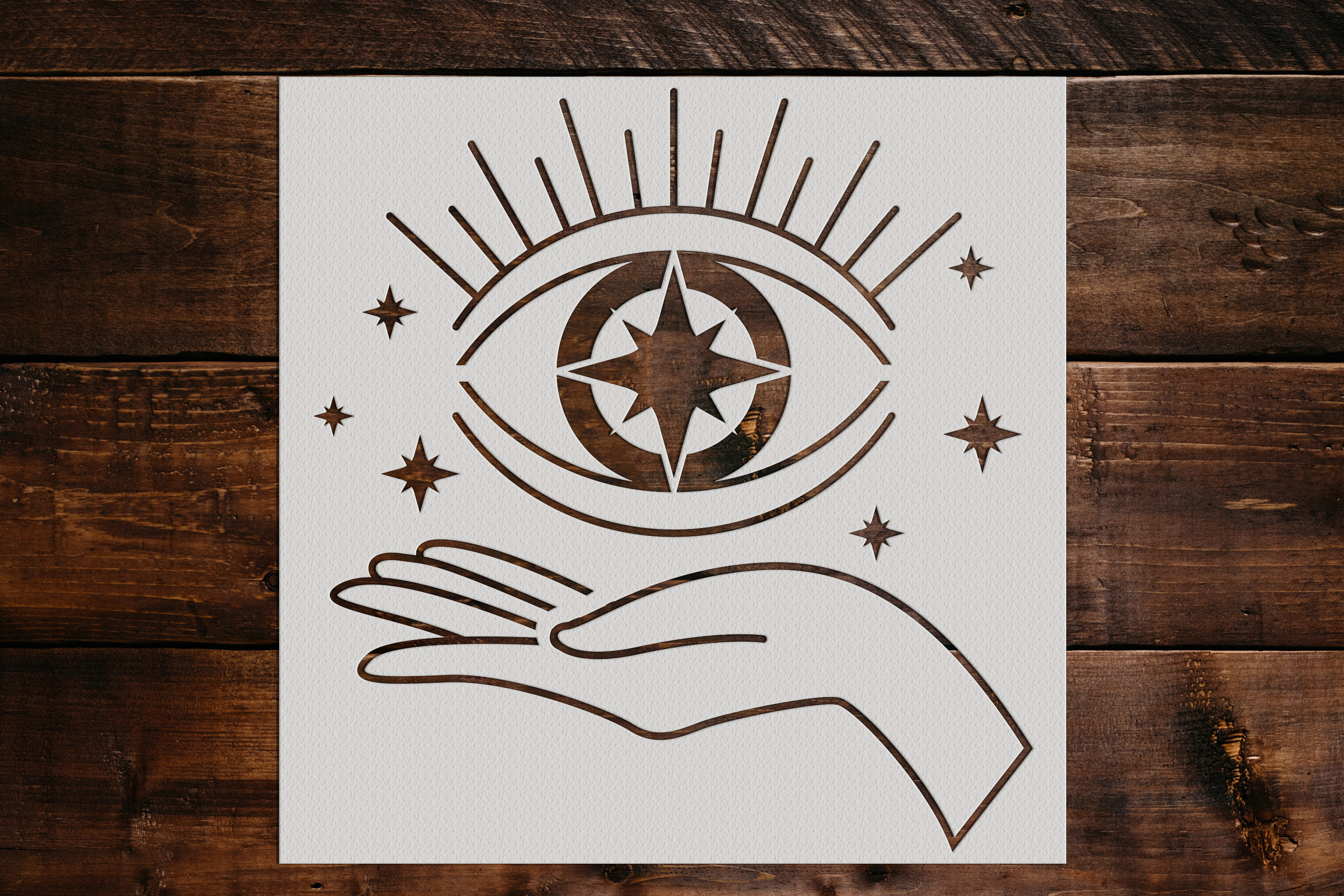 All Seeing Eye Stencil