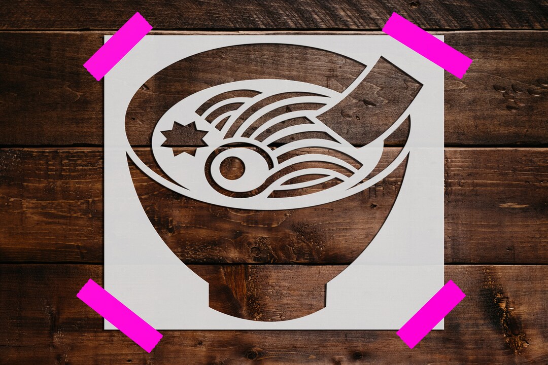 Bowl of Food Stencil, Reusable Bowl of Food Stencil, Art Stencil, DIY ...