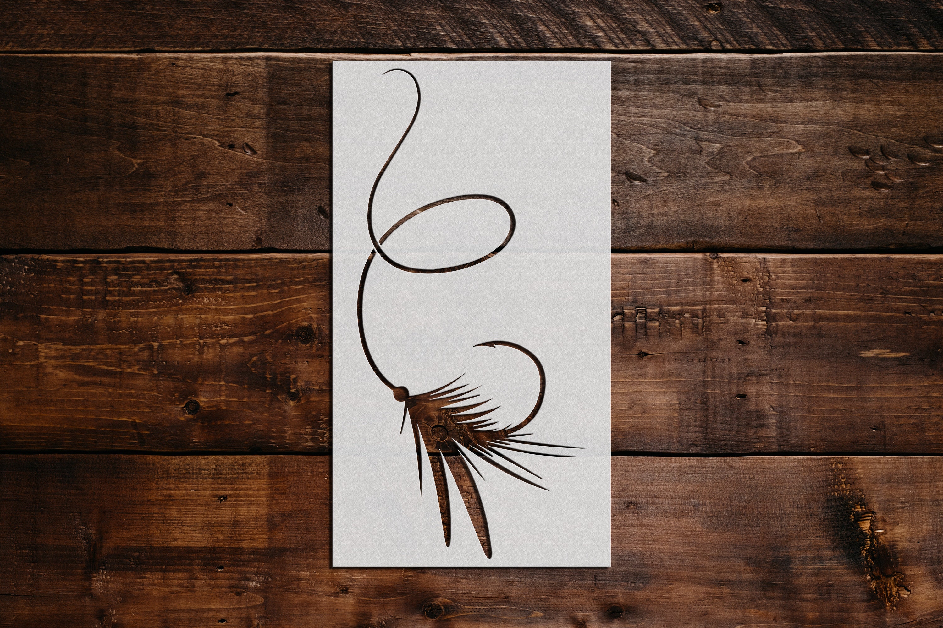 Fish Lure Stencil Reusable Fish Lure Stencil Art Stencil - Etsy