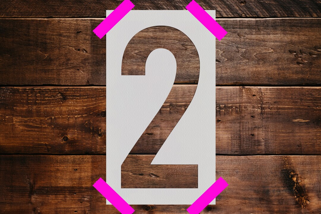 Number Stencil, Reusable Stencil, Art Stencil, DIY Craft Stencil ...