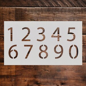 Numbers Sheet Stencil, Reusable Stencil, Art Stencil, DIY Craft Stencil ...