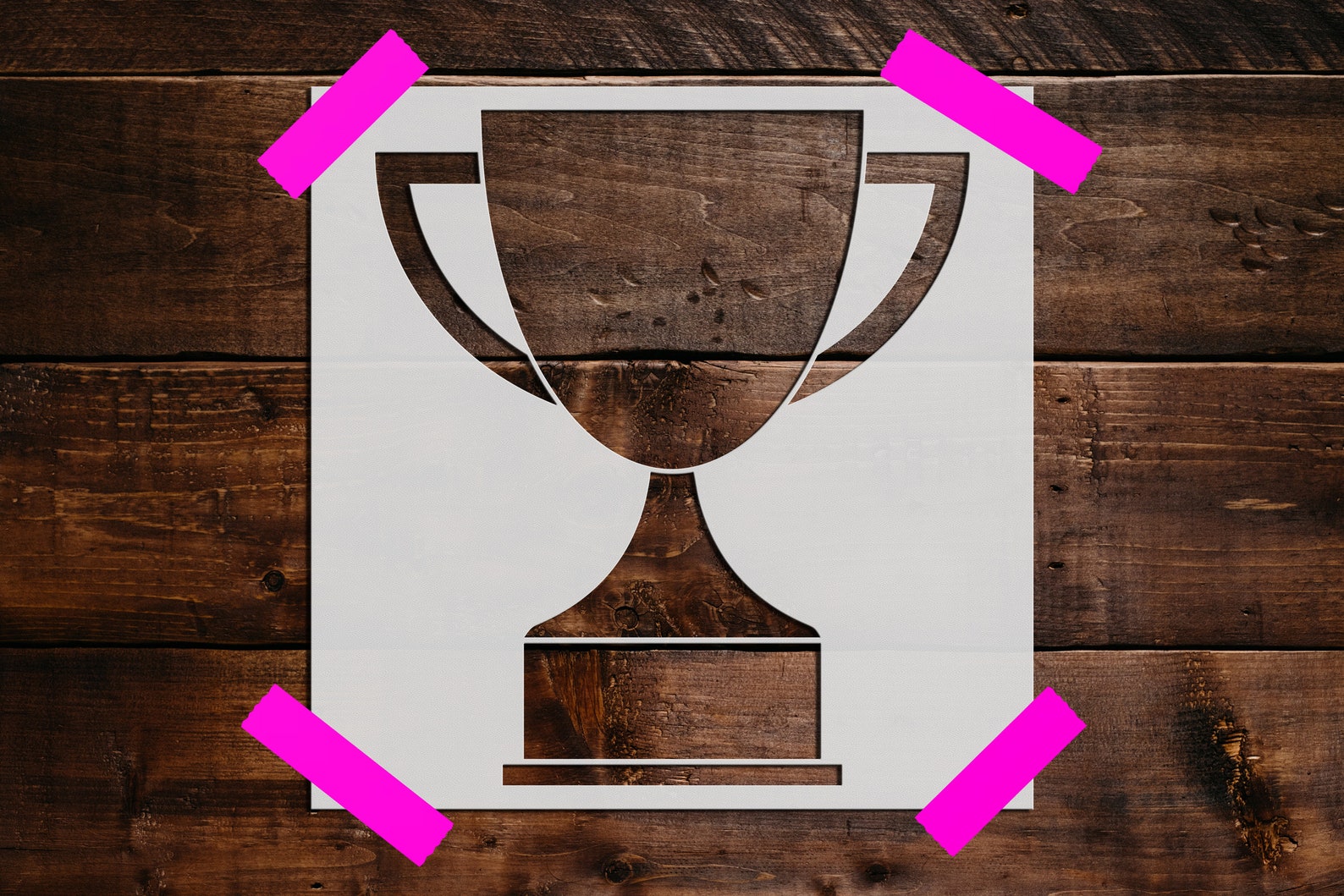 Trophy Stencil Reusable Trophy Stencil Art Stencil DIY - Etsy