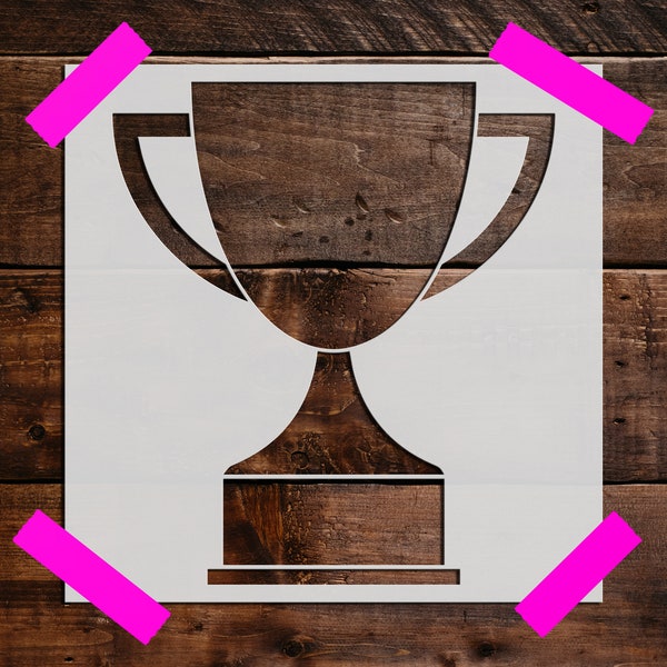 Trophy Stencil - Etsy
