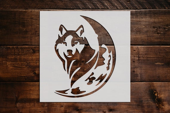 Wolf Stencil Reusable Wolf Stencil Art Stencil DIY Craft - Etsy