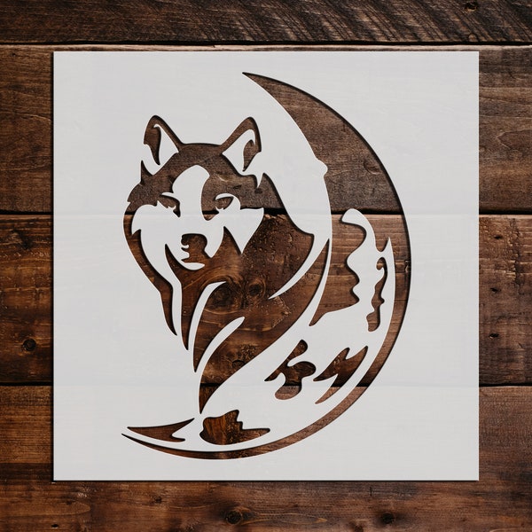 Wolf Stencil - Etsy