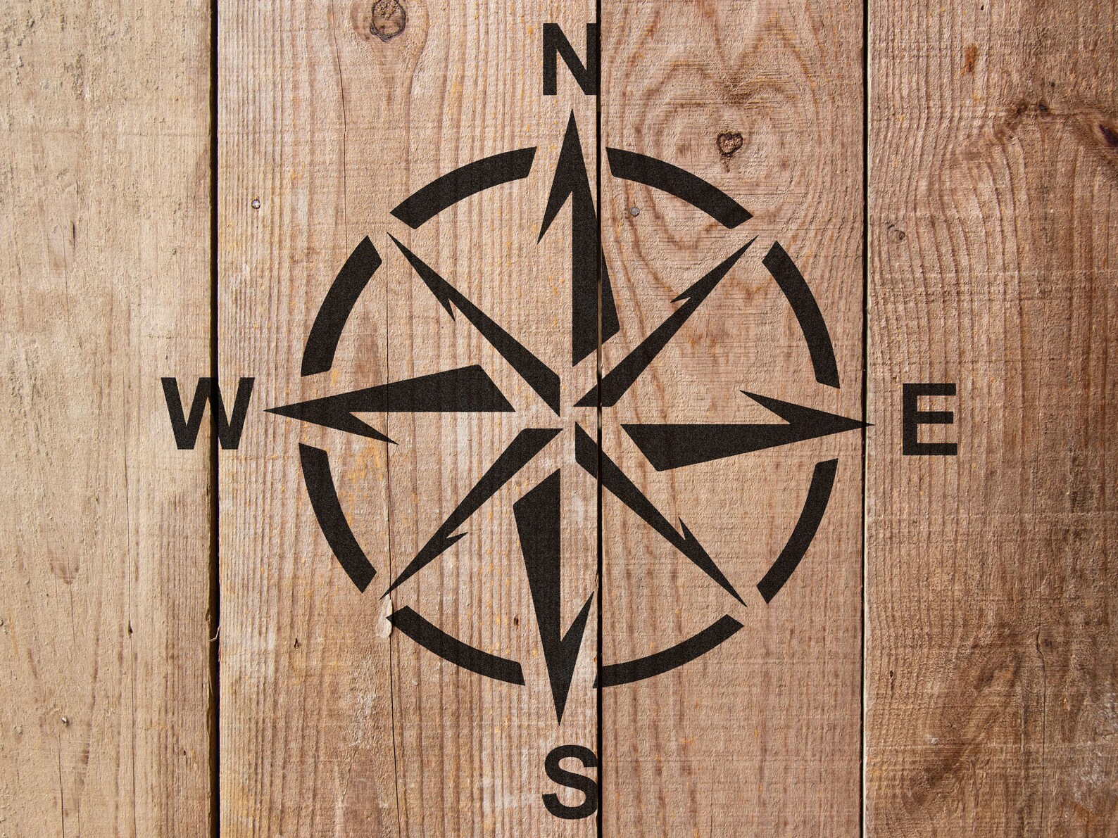 Compass Stencil Reusable Compass Stencil DIY Craft Stencil | Etsy