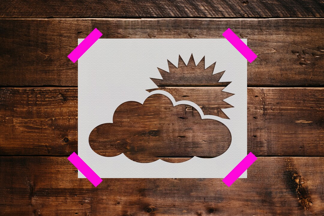 Weather Stencil - Reusable Weather Stencil - Art Stencil - DIY Craft ...