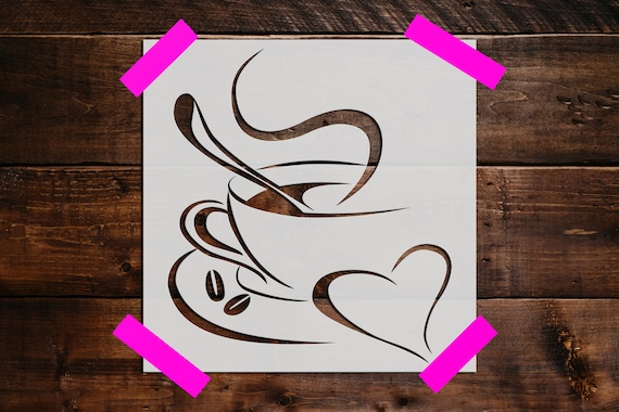 Coffee Mug Stencil