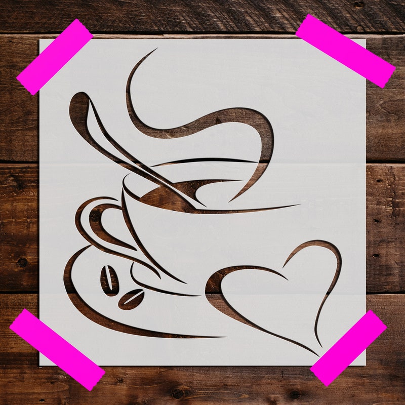 Coffee Stencil - Etsy