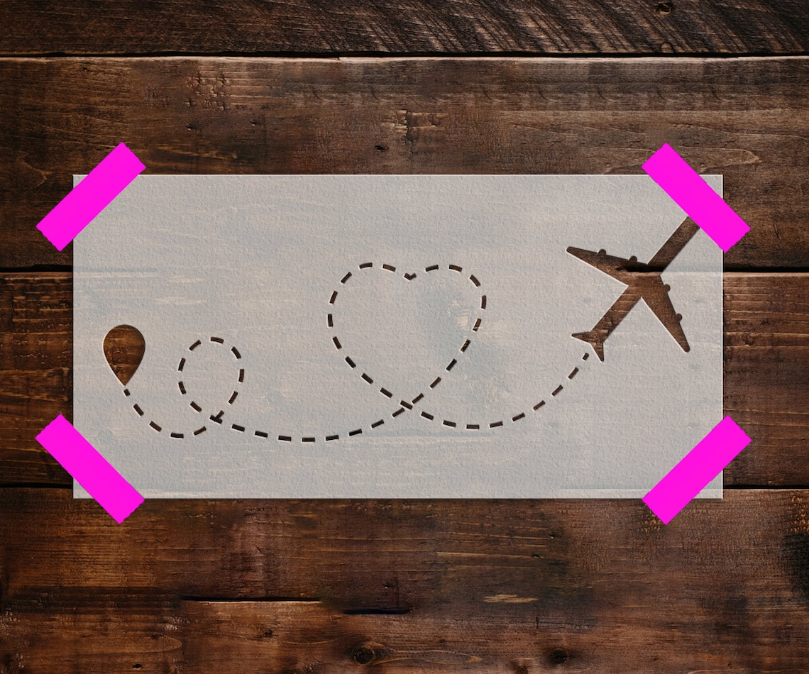 Airplane Stencil Airplane Stencils Plane Stencil Reusable - Etsy