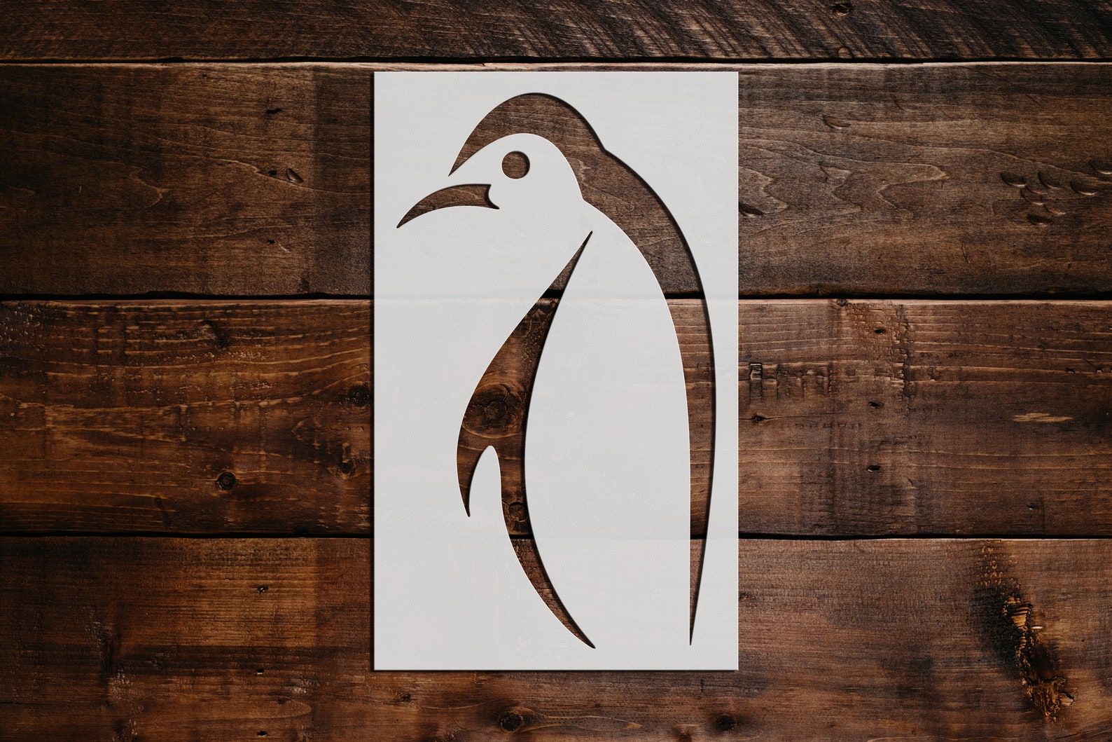 Penguin Stencil Reusable Fox Stencil DIY Craft Stencil - Etsy