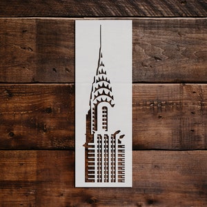 Tall Building Stencil - Reusable Tall Building Stencil-diy Craft ...